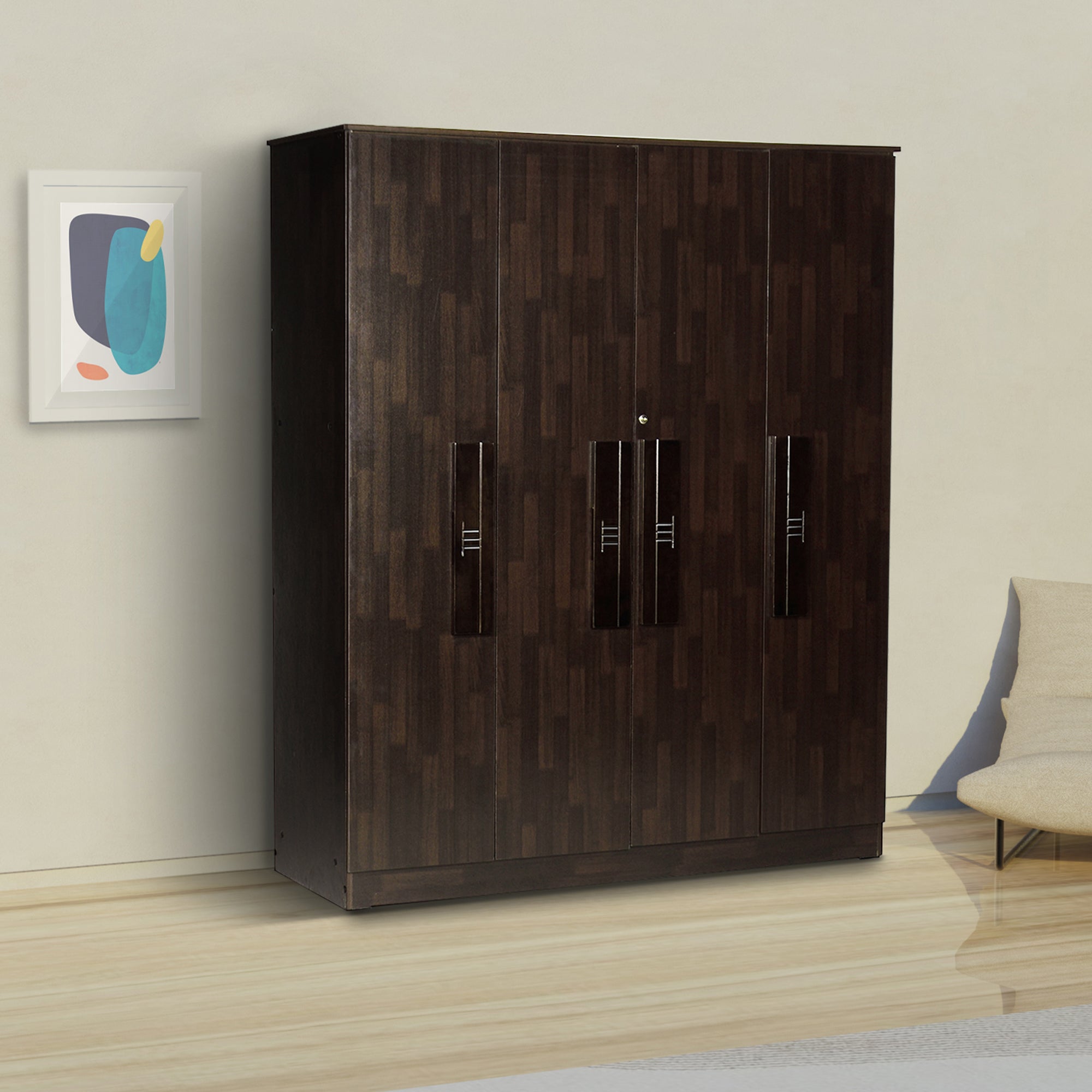Nesoi 4 Door Wardrobe – DIRECT FACTORY TO HOME PRIVATE LIMITED